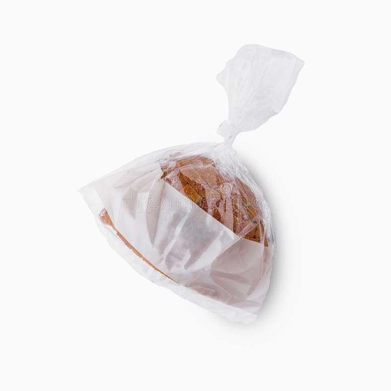 Packaged Whole Grain Bread on White Background Stock Image - Image of ...