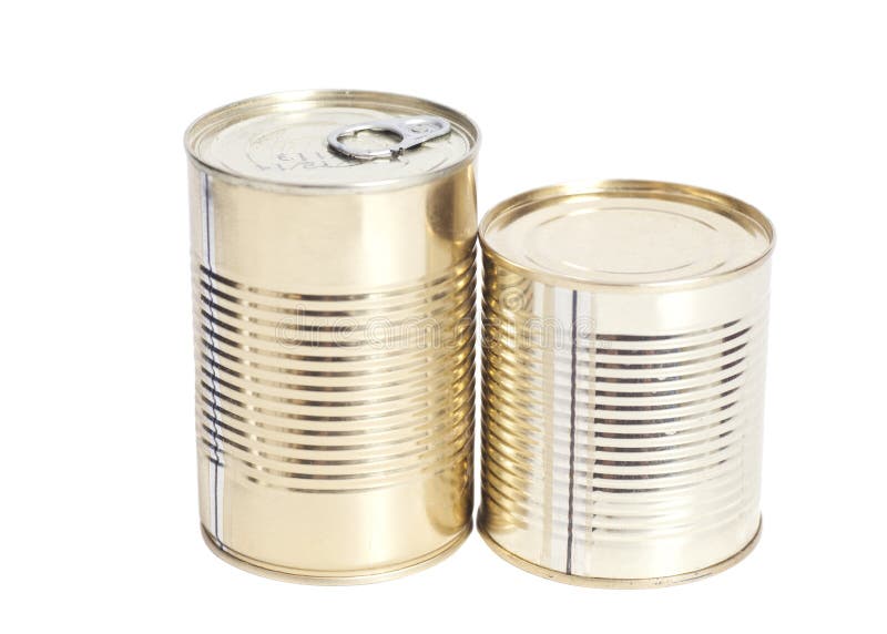 Sealed metal cans stock image. Image of close, packaging - 117331201