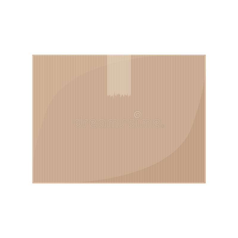 Sealed Packaging Tape in Carton Stock Vector - Illustration of lock ...