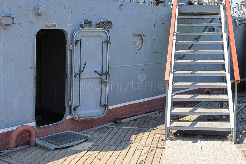 Ship s Watertight Door stock photo. Image of restricted - 31395712
