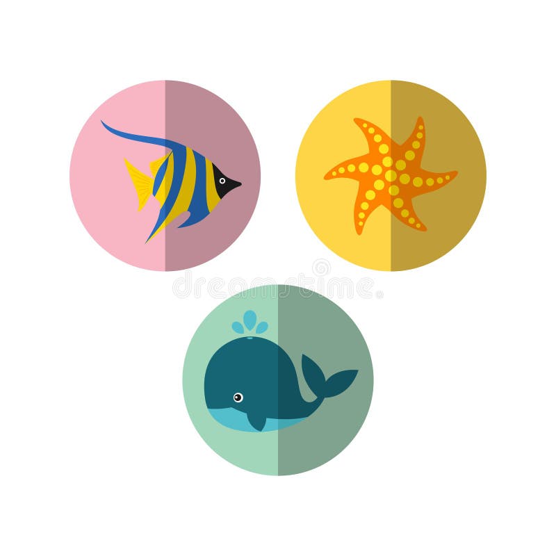 Sealife Logo Template stock vector. Illustration of life - 58595053