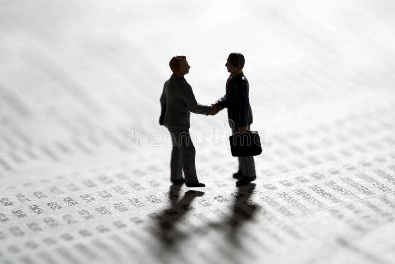 Sealing a Business Transaction with a Handshake Stock Photo - Image of ...