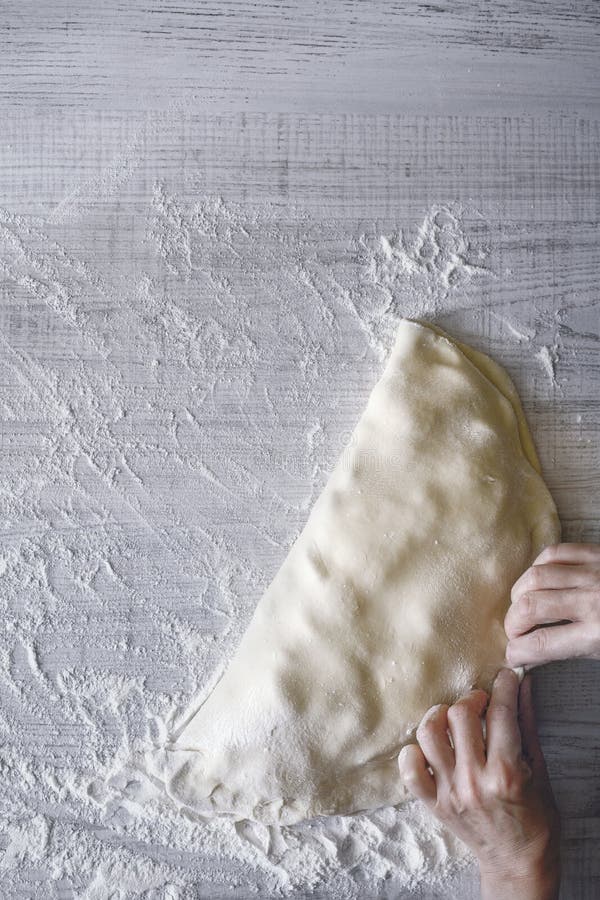 Sealing calzone top view stock image. Image of vertical - 77667111