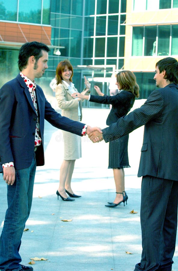 Negotiating the Deal stock photo. Image of businessman - 1358848