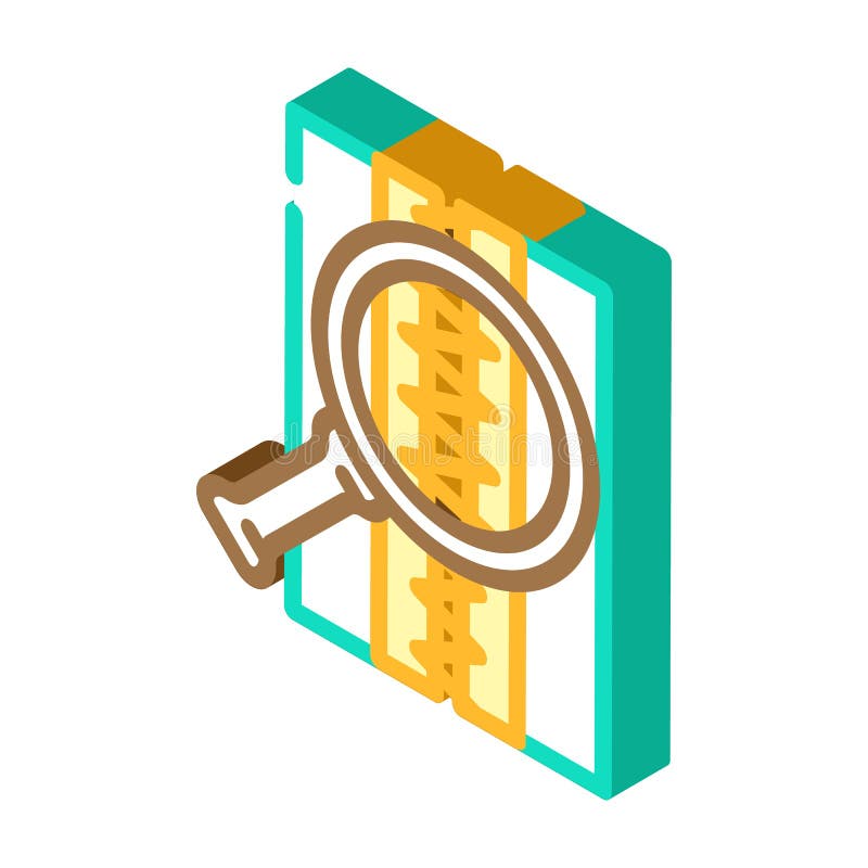 Seam Quality Control Sewing Isometric Icon Vector Illustration Stock ...