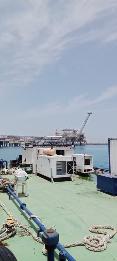 Seaman Job at Sea,always Think Safety First...... Stock Image - Image ...