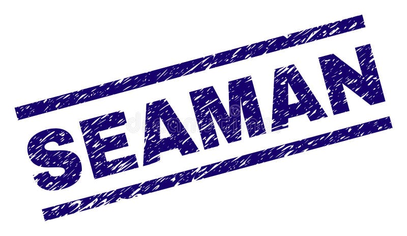 Grunge Textured SEAMAN Stamp Seal Stock Vector - Illustration of rubber ...