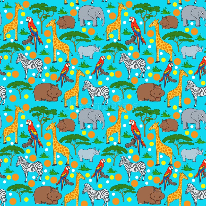 Seamles animal pattern stock vector. Illustration of animal - 38871838