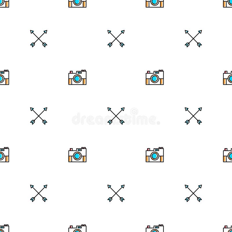 Seamles Geometric Pattern With Hexagons And Triangles - Vector Eps8 ...