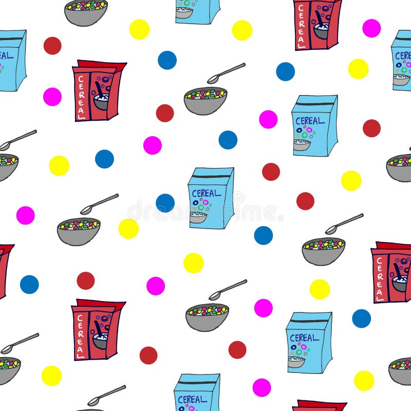 Cereal Box Pattern Stock Illustrations – 58 Cereal Box Pattern Stock ...