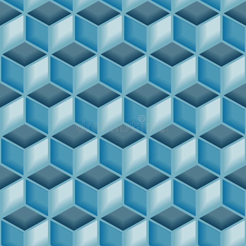 Seamless 3d tile pattern stock vector. Illustration of textile - 6555374