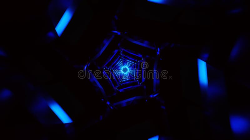 Seamless Abstract Animation with Neon Pulsating Light Patterns Stock ...