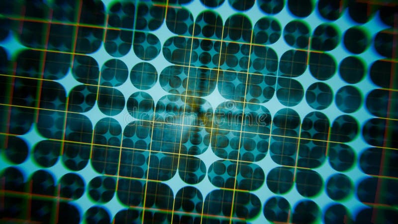 Seamless Abstract Animation of a Technological Digital Grid Stock ...
