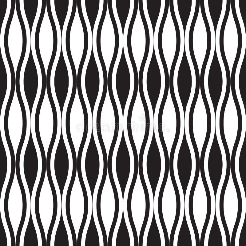 Seamless Abstract Arabian Curve Wave Pattern. Stock Illustration ...