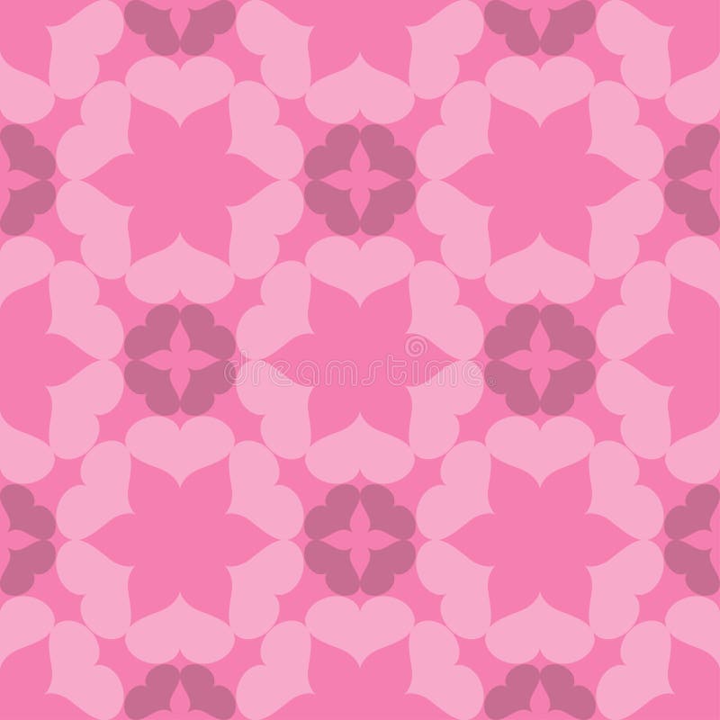 Seamless Abstract Art Pink Pattern Stock Vector - Illustration of ...