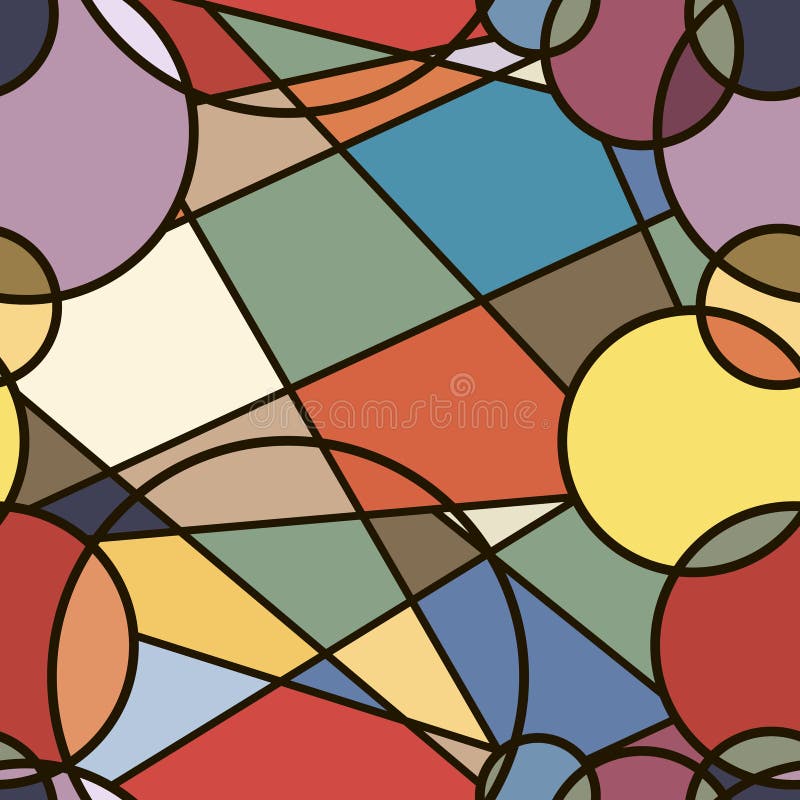 Geometry-01Seamless Abstract Background with Coloured Geometric Figures ...