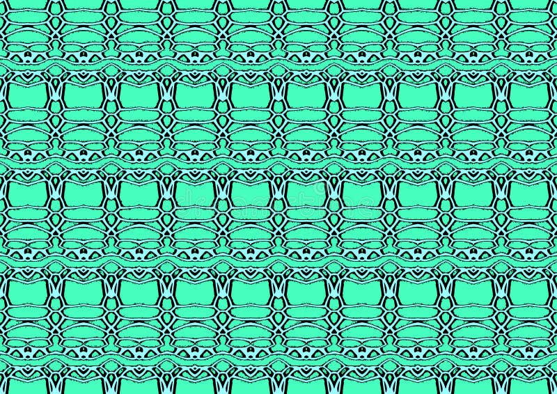 Seamless Abstract Background in Cyan and Green Tones Stock Illustration ...