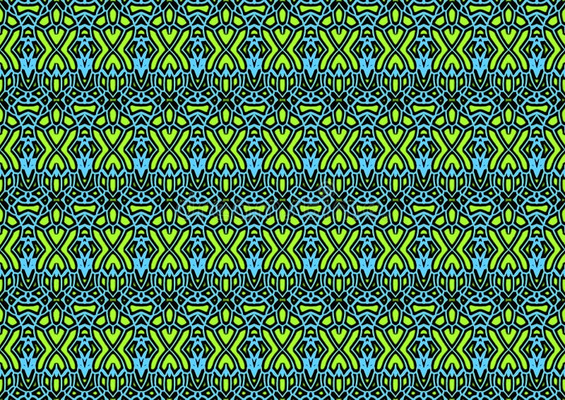 Seamless Abstract Background in Cyan and Yellow Tones Stock ...