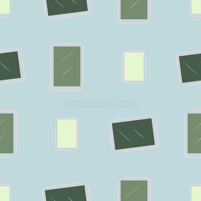 Seamless Abstract Background with Handphone or Mobilephone. Style ...