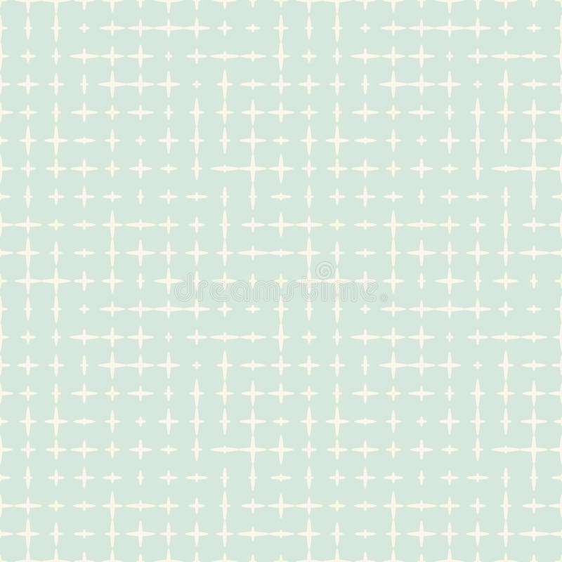 Stars and Crosses, Abstract Geometric Vector Seamless Pattern. Stock ...