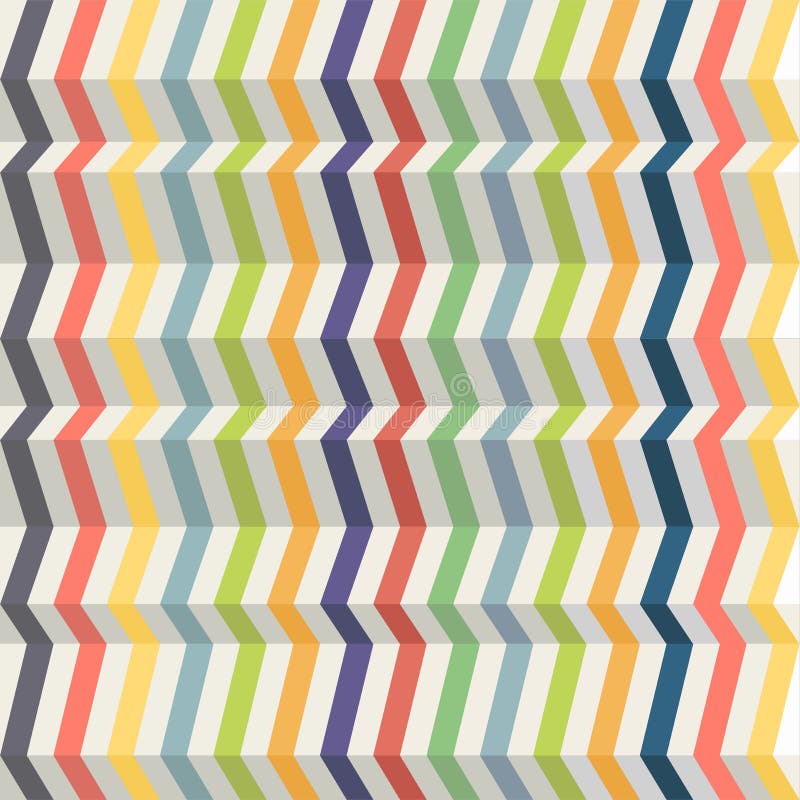 Seamless Abstract Background Made from Colored Strips with the Illusion ...
