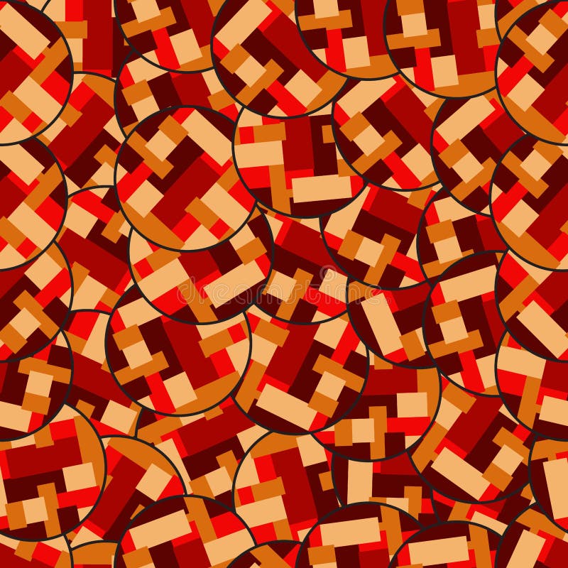 Seamless Abstract Background is Made Up of Circles and Rectangle Stock ...