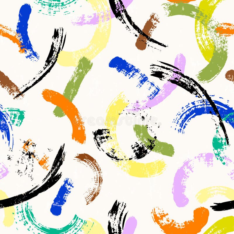 Seamless Pattern Background, Retro/vintage Style, with Circles, Paint ...