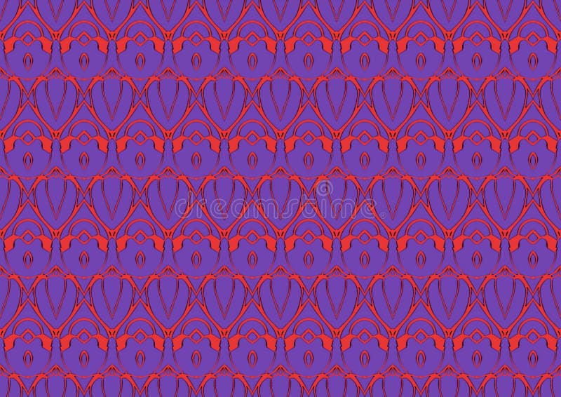 Seamless Abstract Background in Red and Purple Tones Stock Illustration ...