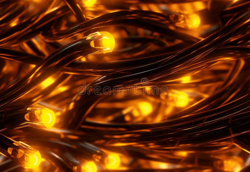 Seamless Abstract Background Texture with Electrical Wires, Closeup. AI ...