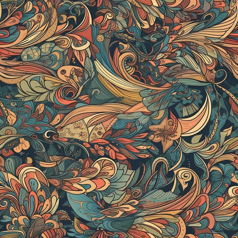 Colorful Abstract Background Tile with a Creativity Theme - Generative ...