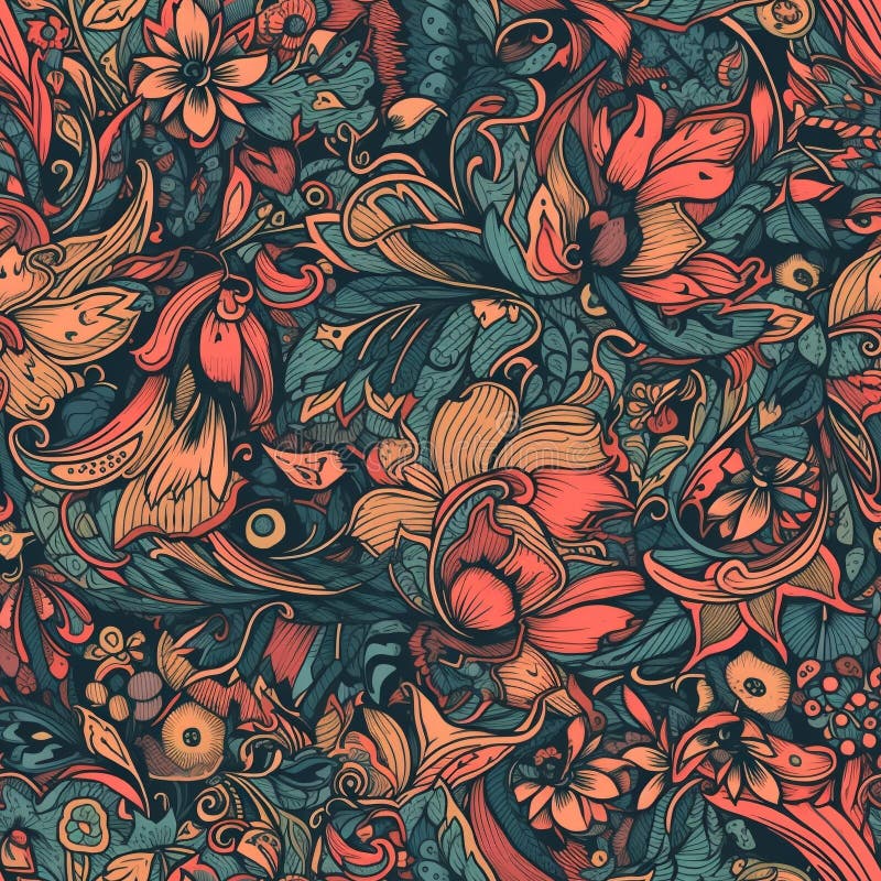 Abstract Background Tile with a Creativity Theme - Generative AI Stock ...