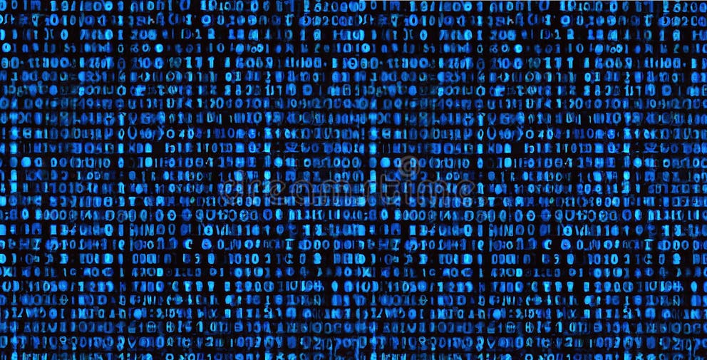 Seamless Abstract Binary Code Computer Programming Banner Generative ...