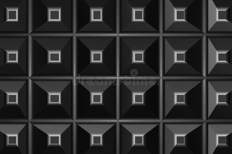 Seamless Abstract Black Color Square Pattern Texture, Ornament ...