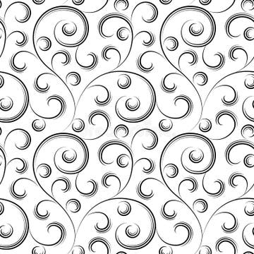 Black Scroll Repeating Stock Illustrations – 2,054 Black Scroll ...
