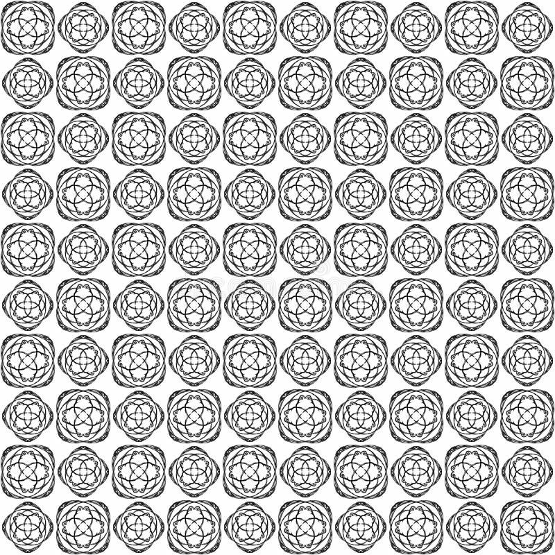 Seamless Abstract Black Texture Fractal Patterns Stock Illustration ...