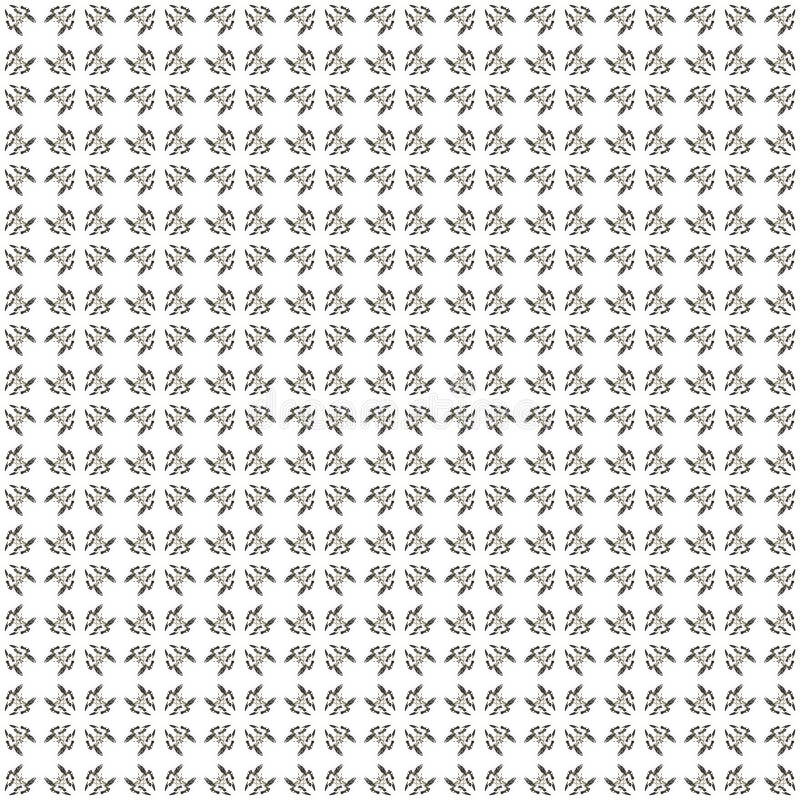 Seamless Abstract Black Texture Fractal Patterns Stock Illustration ...