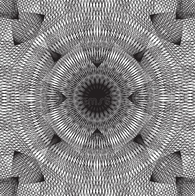 Seamless Abstract Black and White Texture with Intricate Lines Stock ...