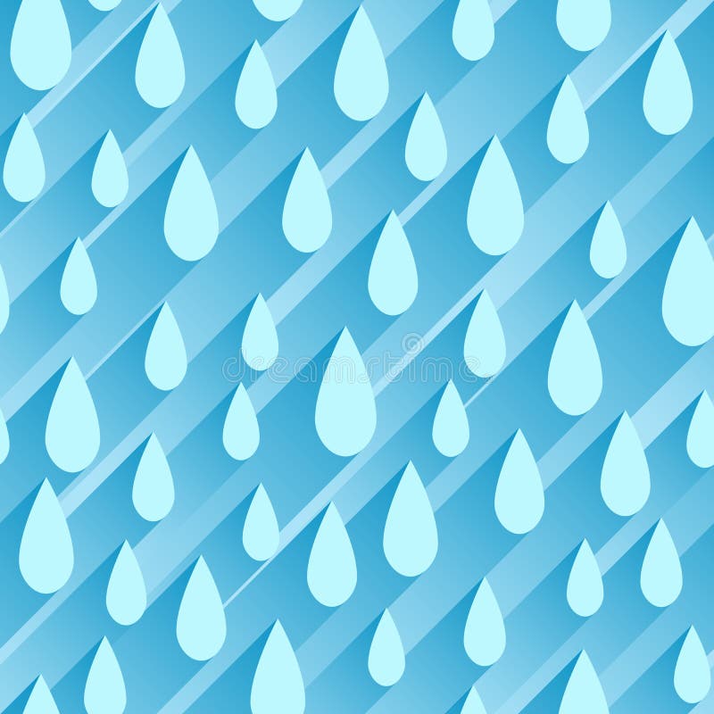 Seamless Abstract Blue Background with Raindrops. Stock Vector ...