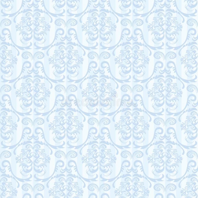 Blue wallpaper pattern stock vector. Illustration of seamless - 17883217