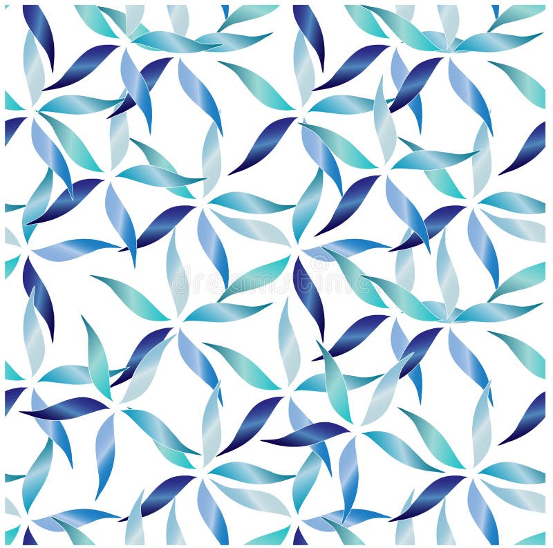 Seamless Abstract Blue on White Background Stock Vector - Illustration ...