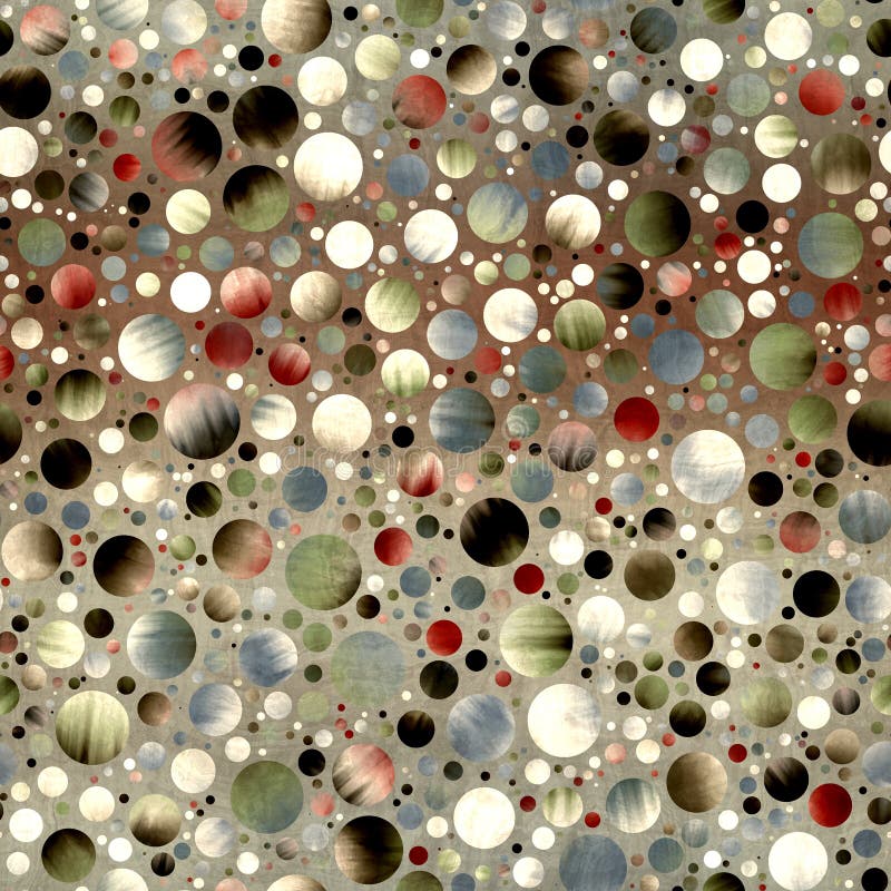 Seamless Abstract Circle Geo Pattern for Surface Print Stock ...