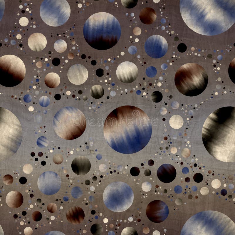 Seamless Abstract Circle Geo Pattern for Surface Print Stock ...