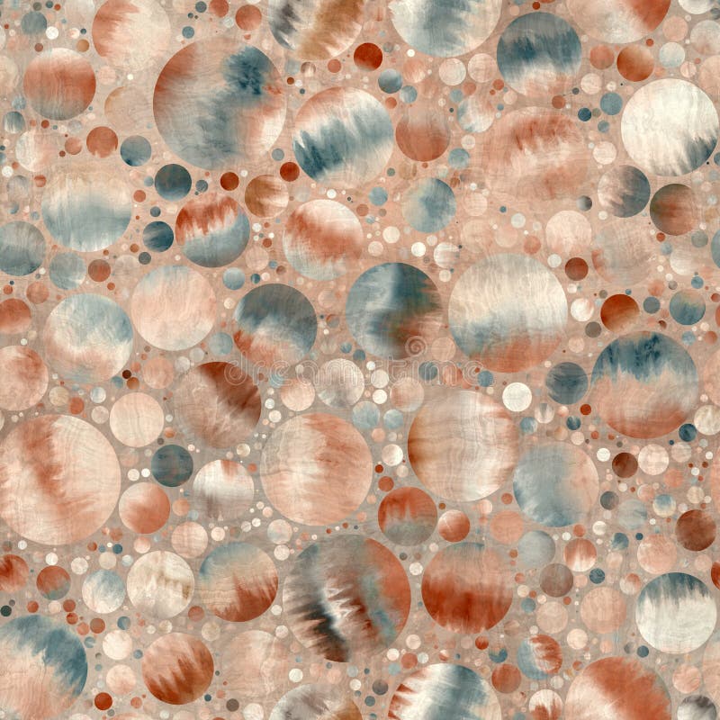 Seamless Abstract Circle Geo Pattern for Surface Print Stock ...