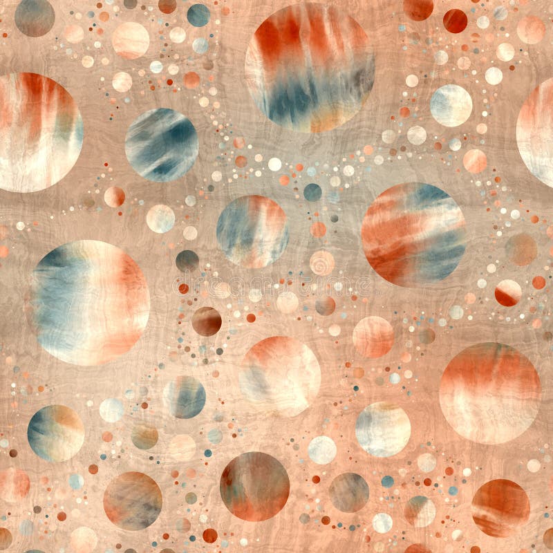 Seamless Abstract Circle Geo Pattern for Surface Print Stock ...