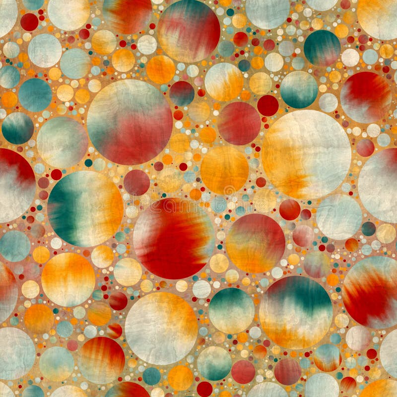 Seamless Abstract Circle Geo Pattern for Surface Print Stock ...