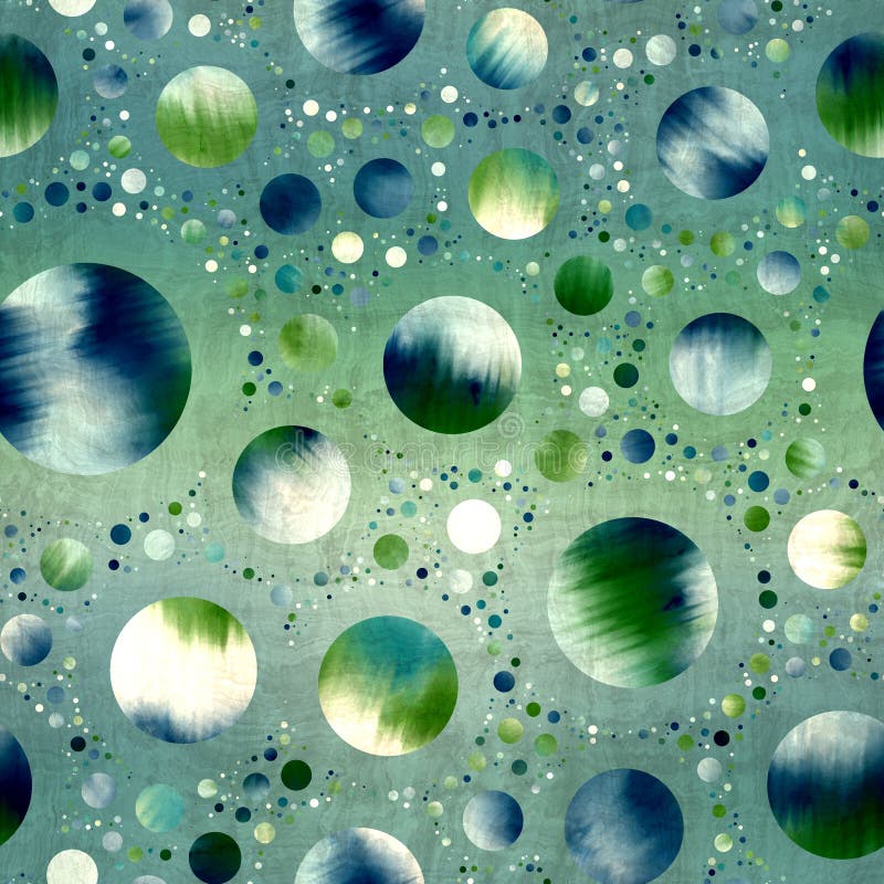 Seamless Abstract Circle Geo Pattern for Surface Print Stock ...