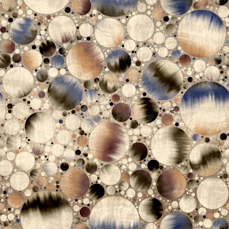 Seamless Abstract Circle Geo Pattern for Surface Print Stock ...