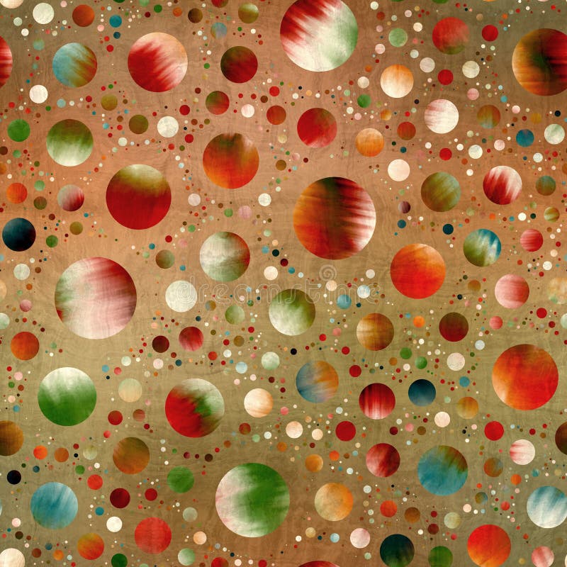 Seamless Abstract Circle Geo Pattern for Surface Print Stock ...