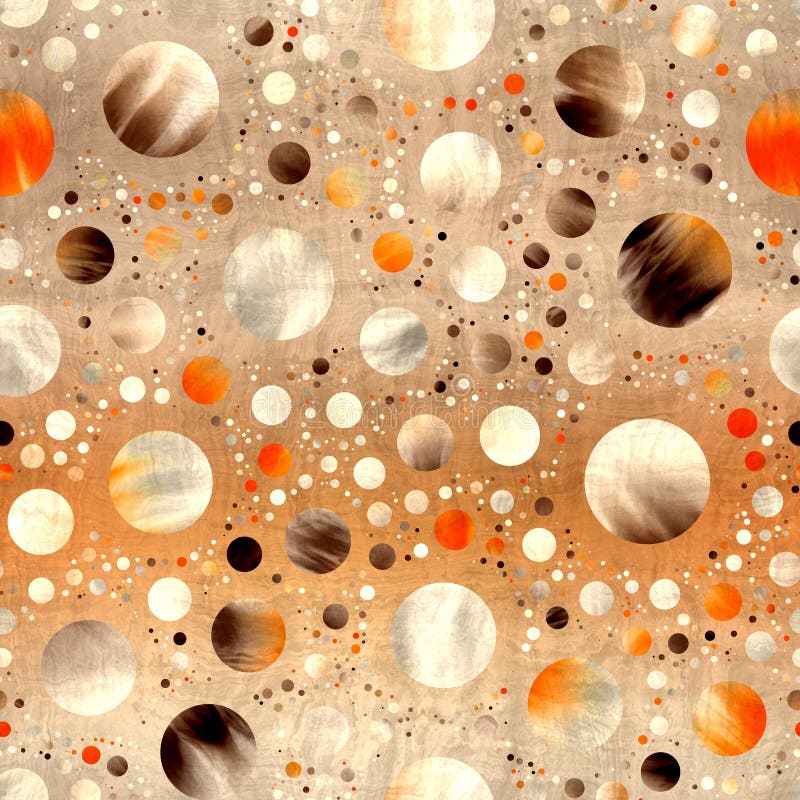 Seamless Abstract Circle Geo Pattern for Surface Print Stock ...