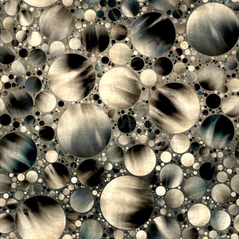 Seamless Abstract Circle Geo Pattern for Surface Print Stock ...